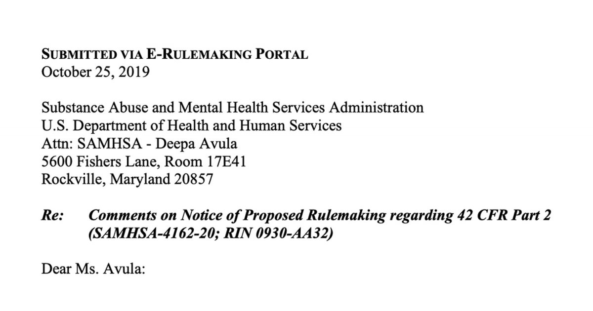 Legal Action Center | Comments on Notice of Proposed Rulemaking…