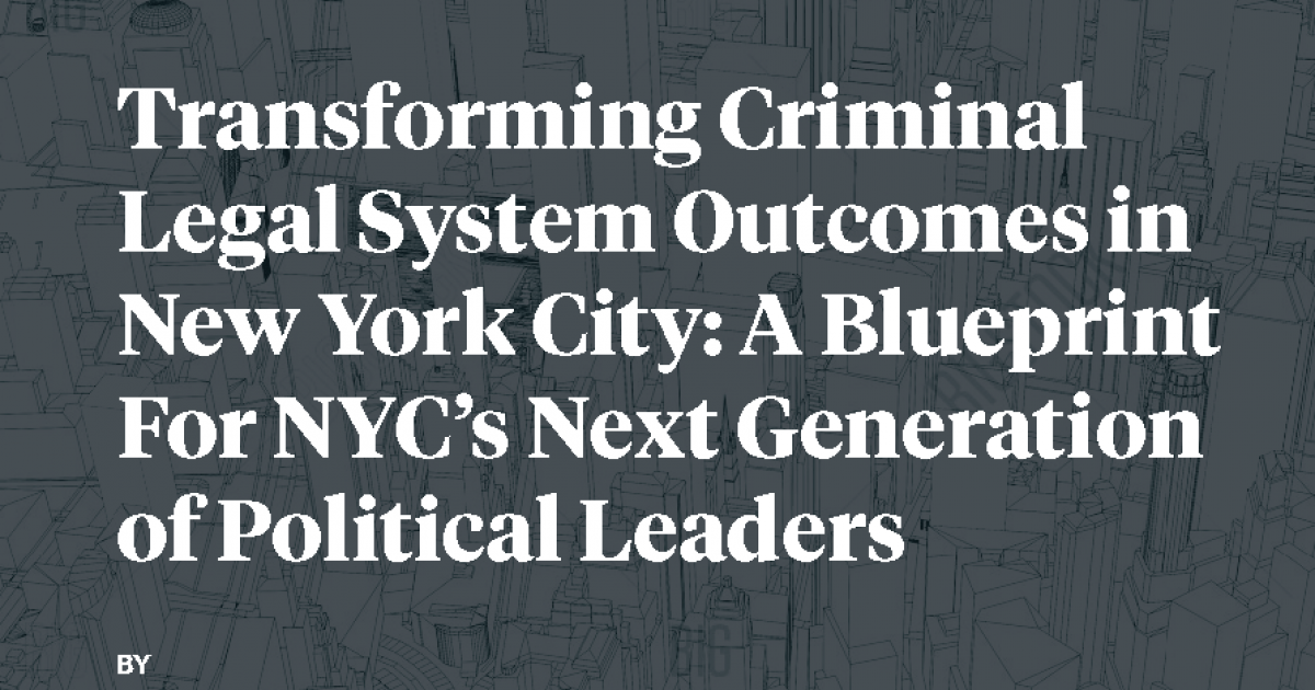 Legal Action Center | Transforming Criminal Legal System Outcomes in…